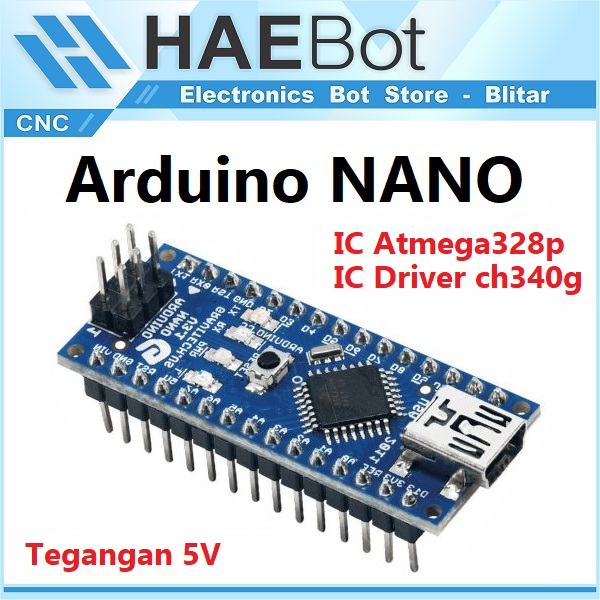 [HAEBOT] Arduino Nano CH340G Ch340 Atmega328p Microcontroller Board Atmega328 Micro Control AVR ...