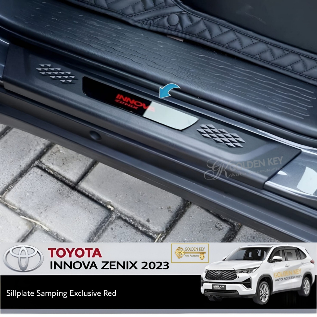 Jsl Sillate Side Innova Zenix 2023 Side Scuff Plate Exclusive Red ...