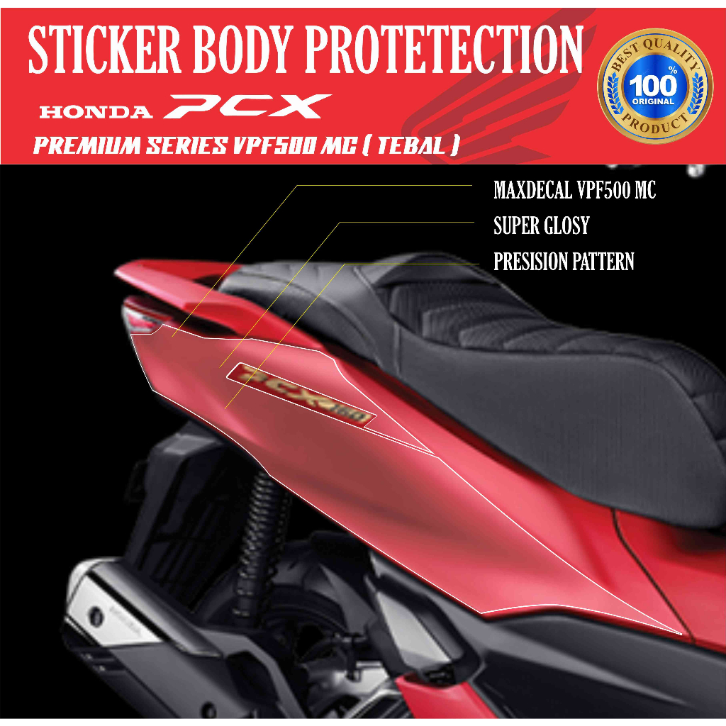 สติกเกอร์ Pcx 160 Rear BODY VPF500 แบบหนา | Shopee Thailand
