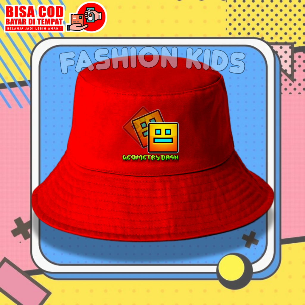 Geometry Dash Kids Bucket Hat | Shopee Thailand