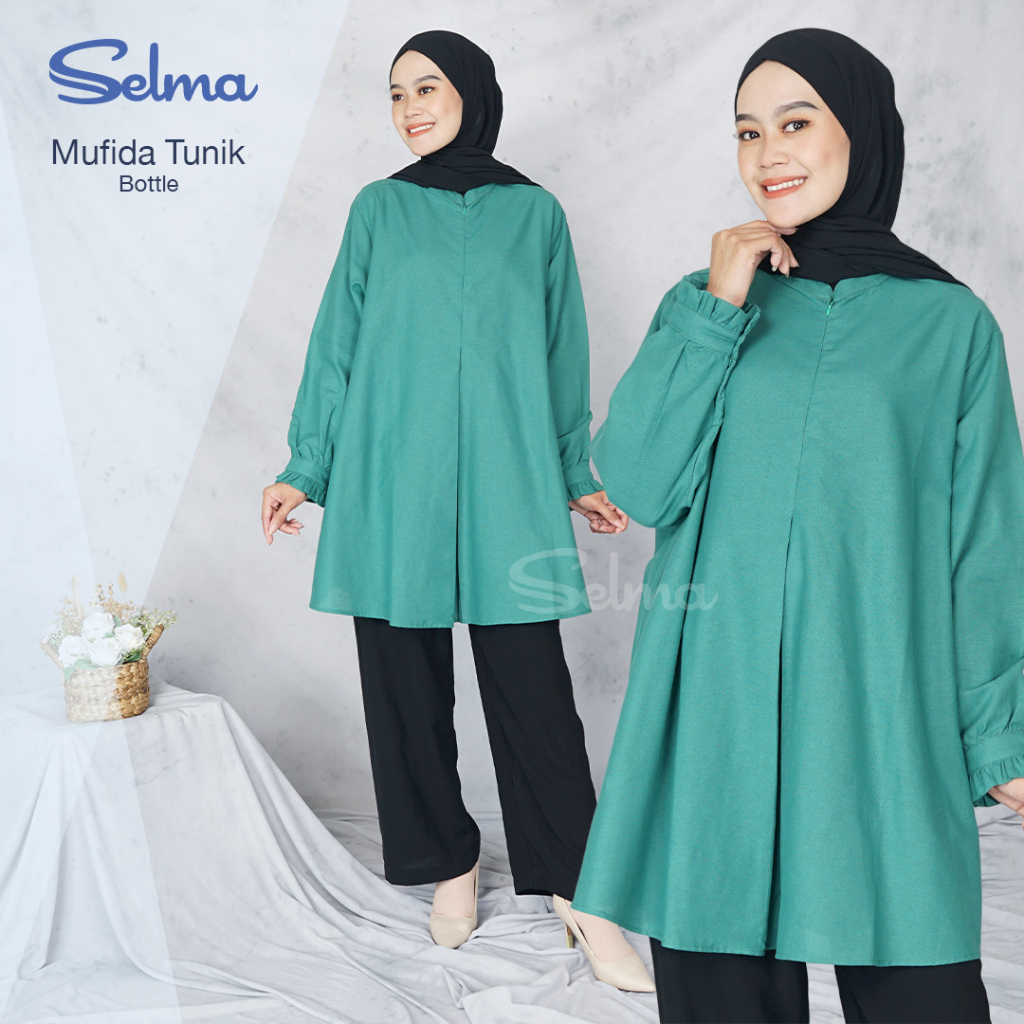 Katun Mufida Tunic LD ผ้าฝ้ายลินิน 136 ซม. โดย Selma | Shopee Thailand