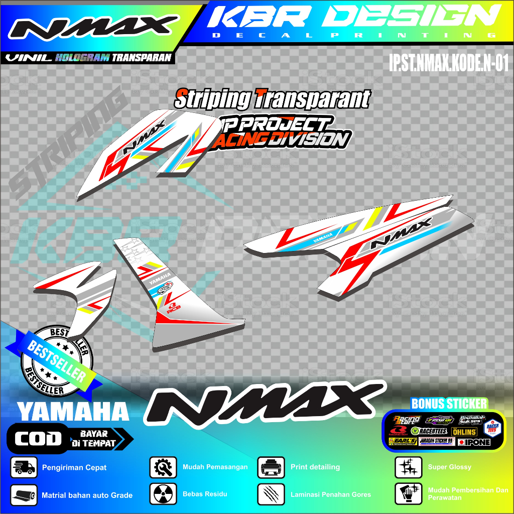 สติ๊กเกอร์หน้าจอ OLD NMAX - COOL OLD YAMAHA NMAX MOTORCYCLE SCREEN ...