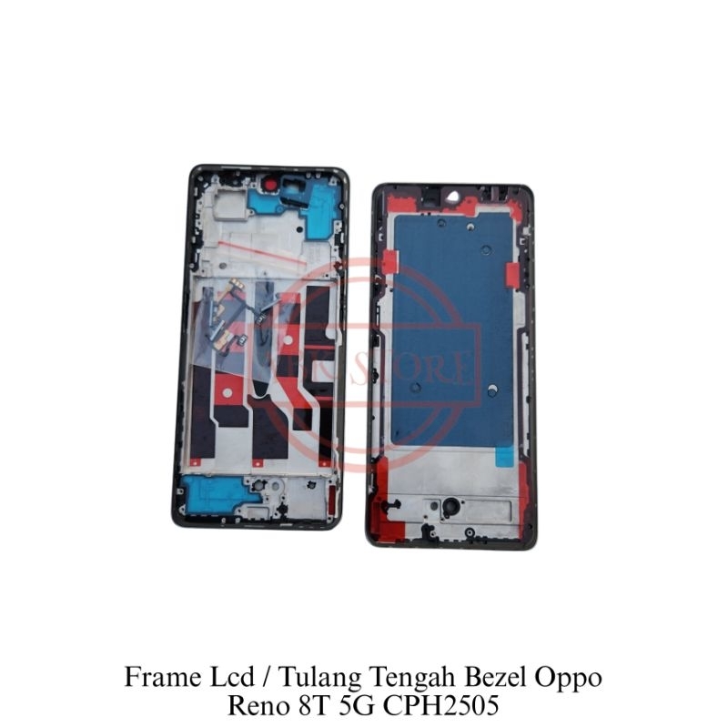 Lcd FRAME - แผ่นรองจาน LCD - กระดูกกลาง BEZEL OPPO RENO 8T 5G CPH2505 ...