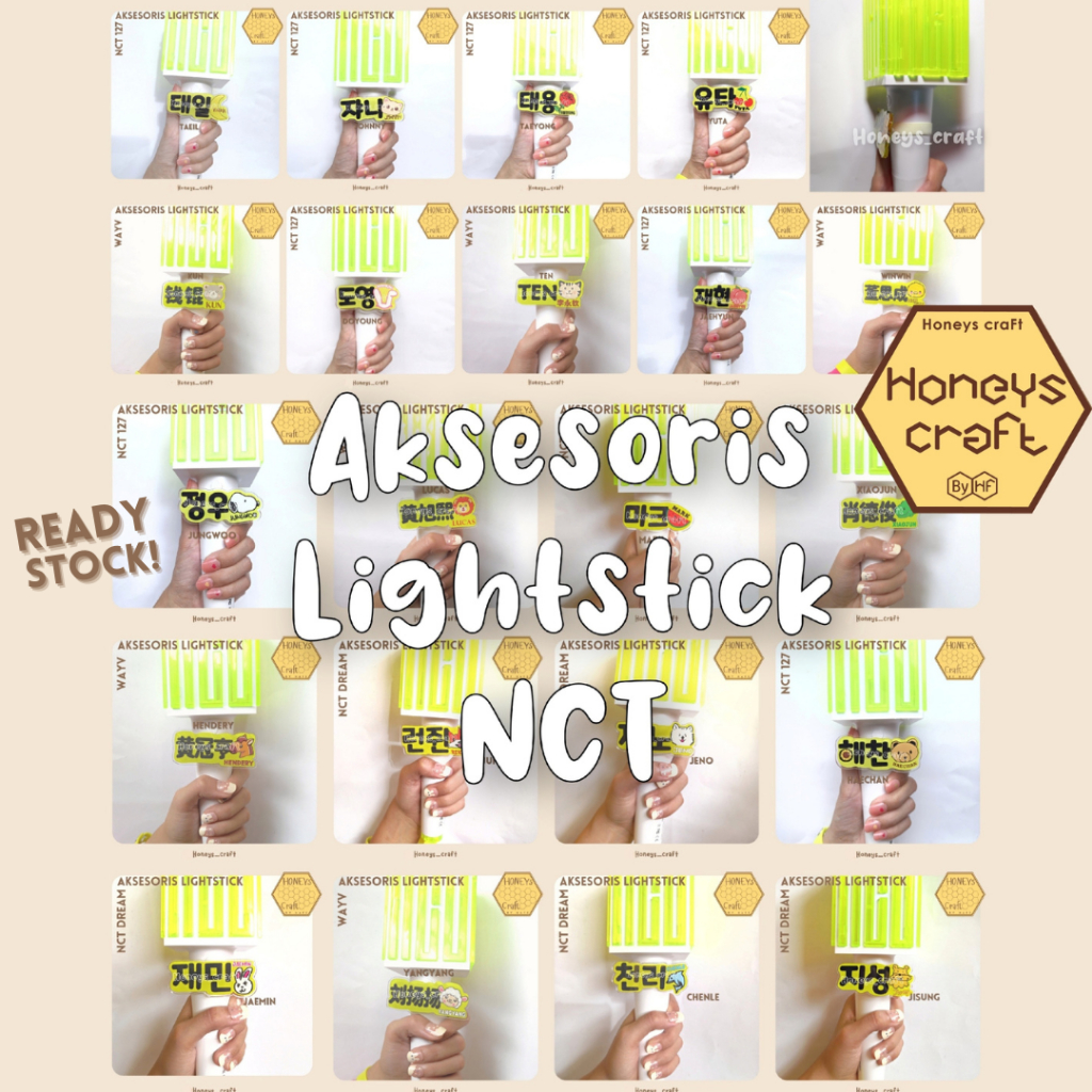 Honeys Craft Accessories แท่งไฟ NCT 127 Dream WayV - อะคริลิค Deco ...