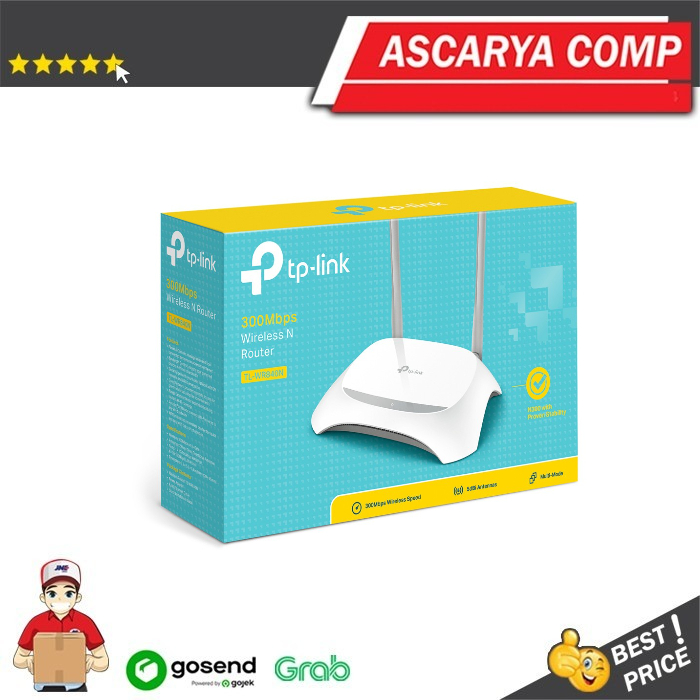 WIFI ROUTER TP-LINK TL-WR 840N ( 300Mbps WIRELESS ROUTER ( ANTENNA ...