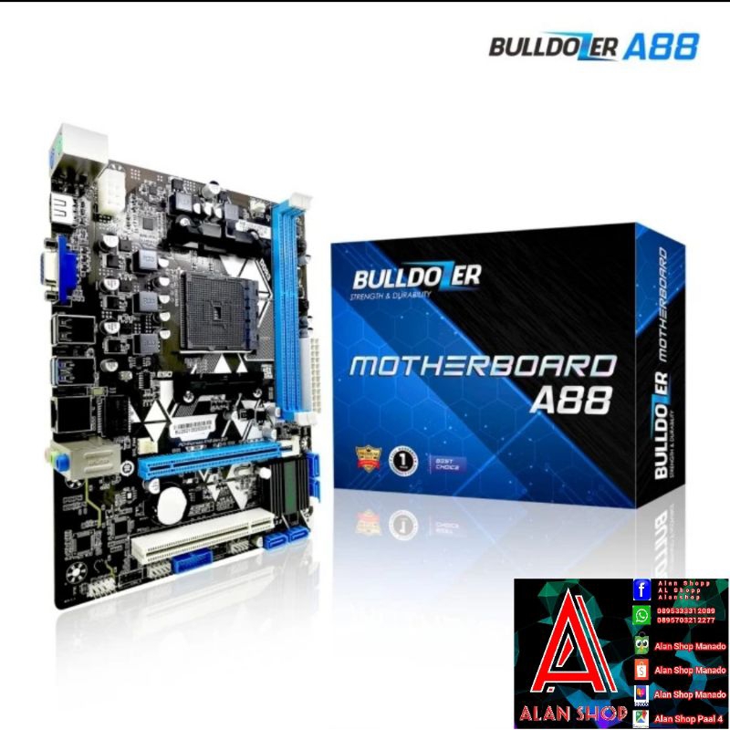 เมนบอร์ด BULLDOZER A88 AMD FM2 FM2+ | Shopee Thailand
