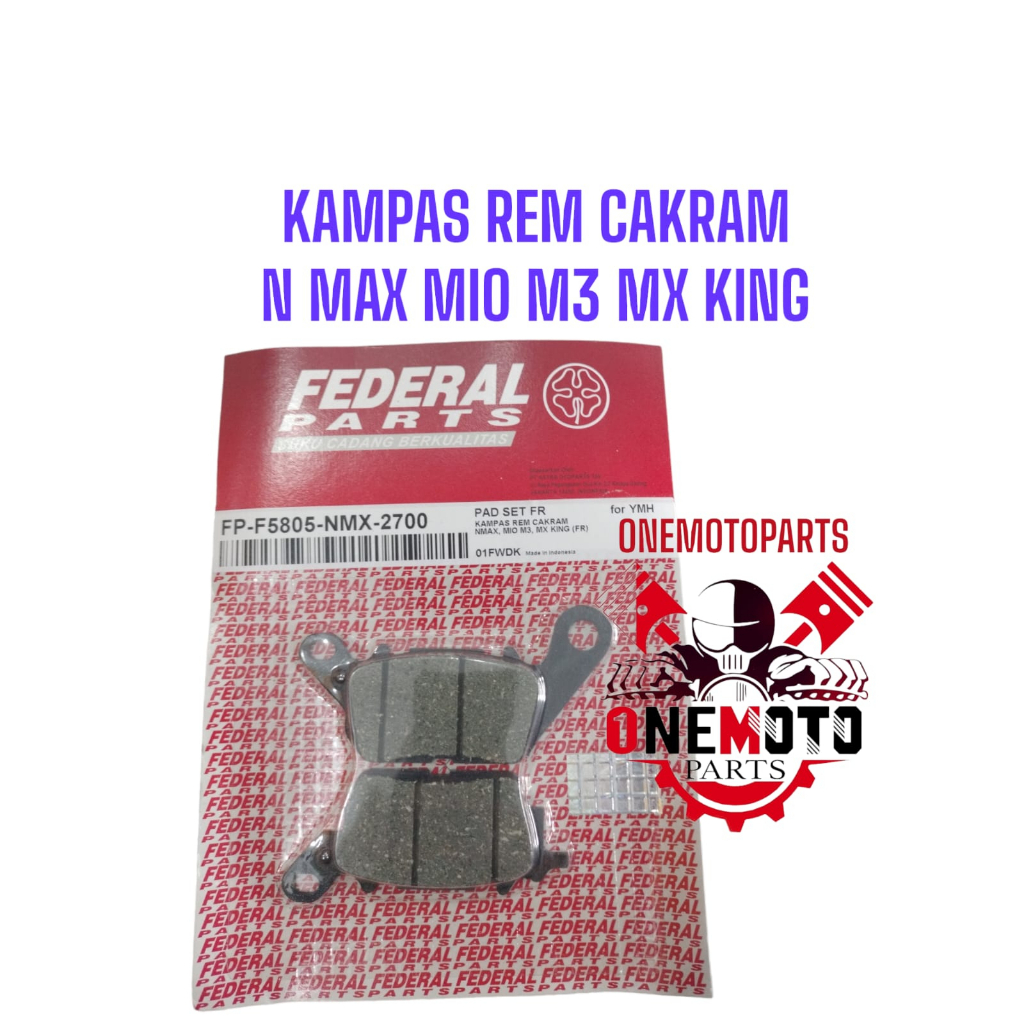 ดิสก์เบรกหน้าหน้าชุดเบรก FR N MAX MIO M3 MX KING FEDERAL | Shopee Thailand