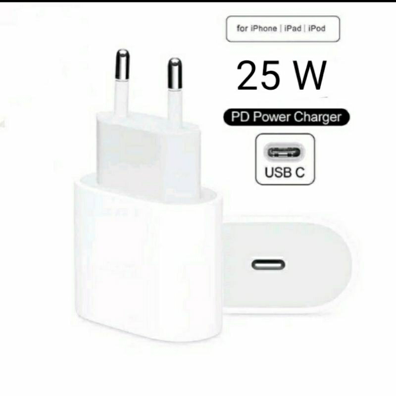 อะแดปเตอร์ชาร์จ Usb Type C 25W 11 12 Pro Max Head Cas Travel Adapter ...