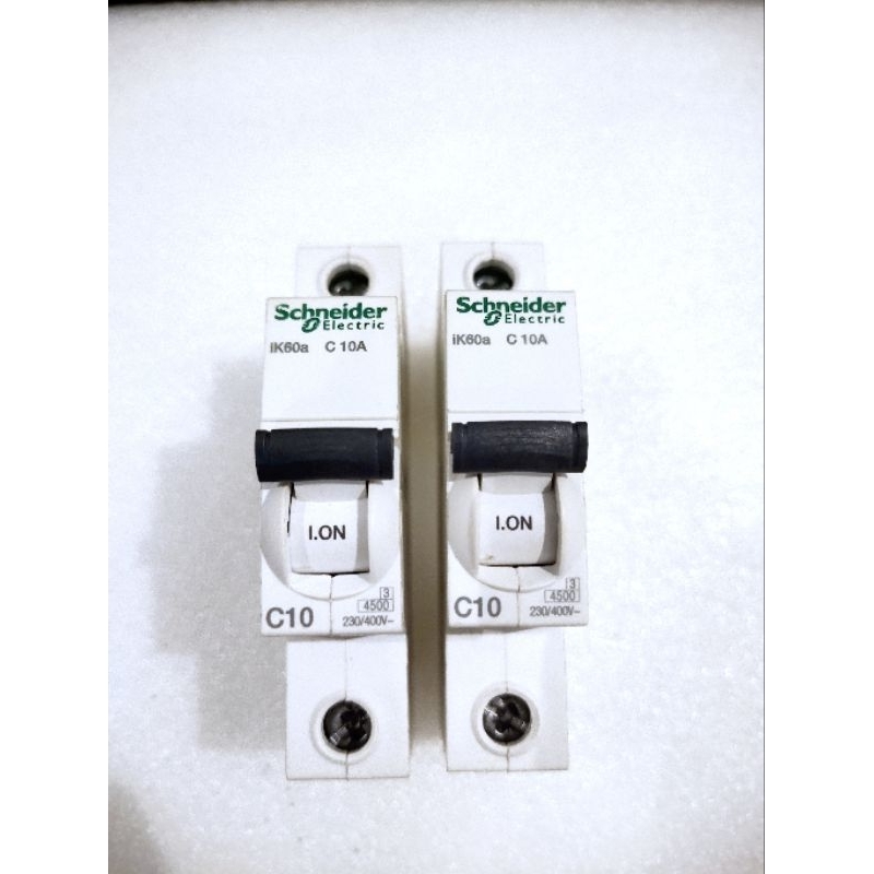 Mcb 10A Schneider & MCB 10A Hager 2200watt | Shopee Thailand