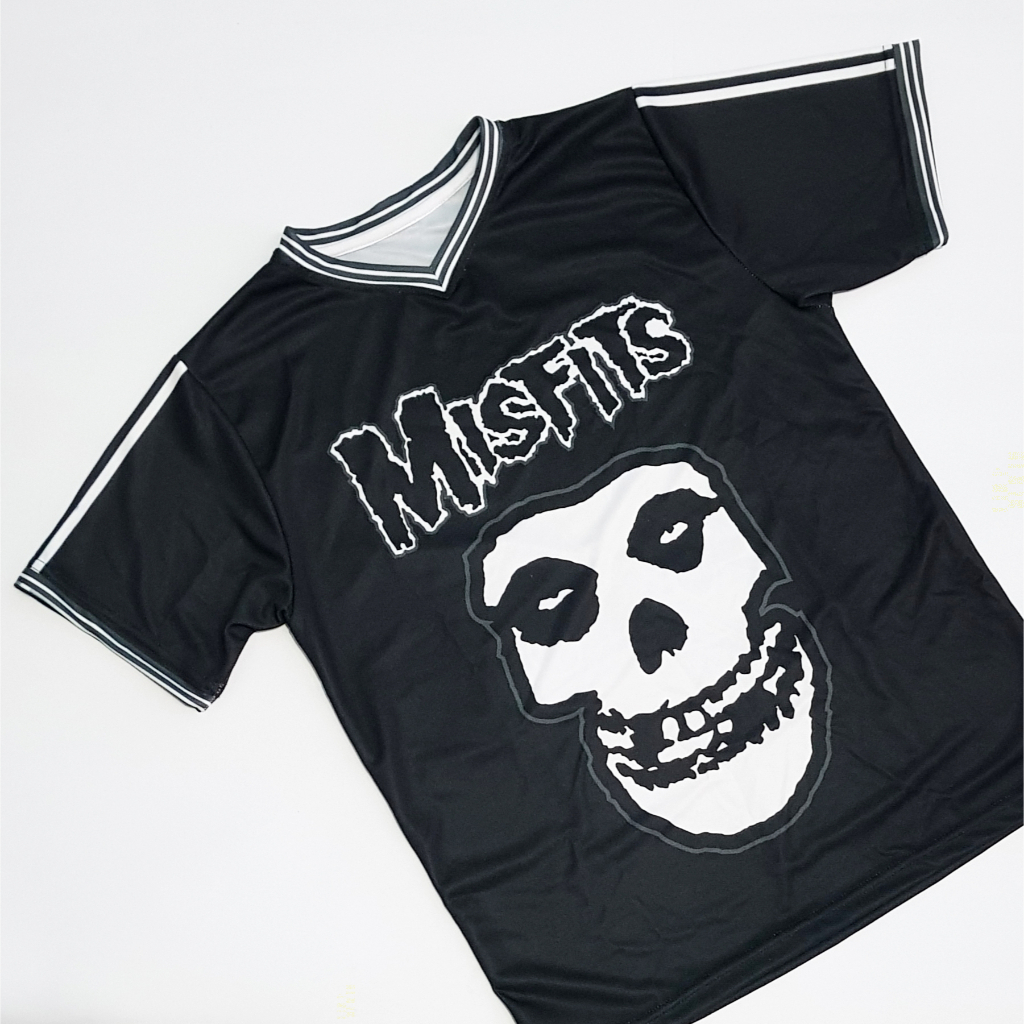 R MERCH // MISFITS JERSEY // BAND JERSEY // เสื้อยืดกีฬา // DRYFIT ...