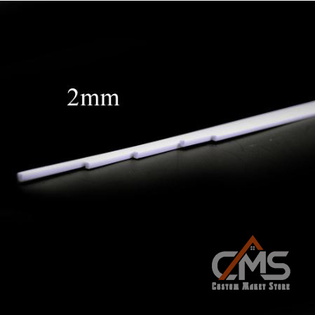 Abs Square Bar 2MM / แท่งพลาสติกสี่เหลี่ยมทึบ 2MM ยาว 50CM | Shopee ...