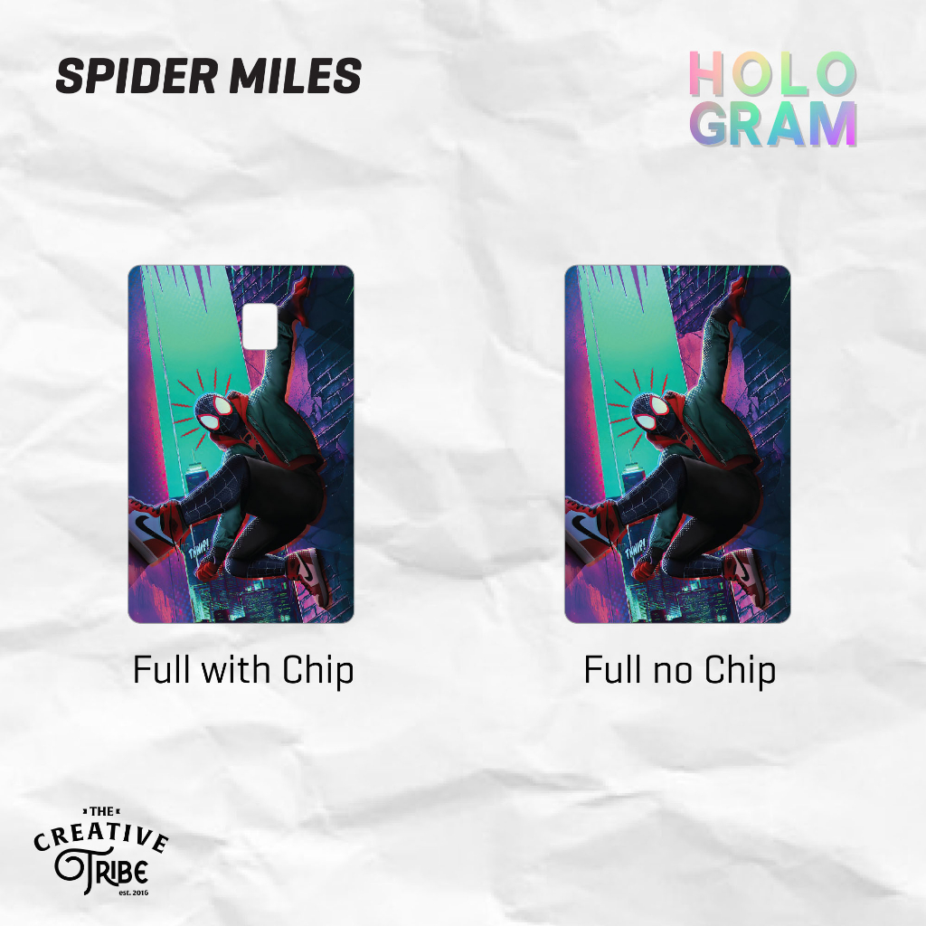 สติกเกอร์ไวนิล ลาย Spider Man HOLOGRAM ATM Debit Credit Emoney Flazz ...