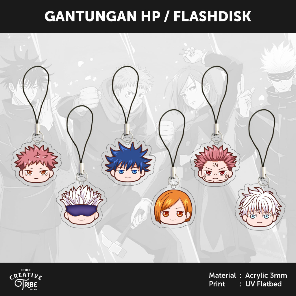 Hp GANTUNGAN Jujutsu Kaisen - ที่แขวนโทรศัพท์มือถืออะคริลิค 3 มม. ...