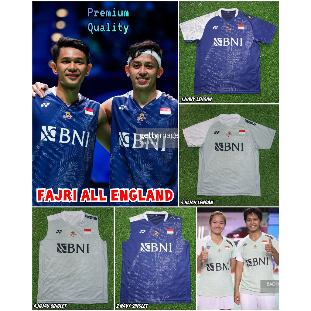 เสื้อกีฬาแบดมินตัน Fajri All England 2023 พรีเมี่ยม | Shopee Thailand