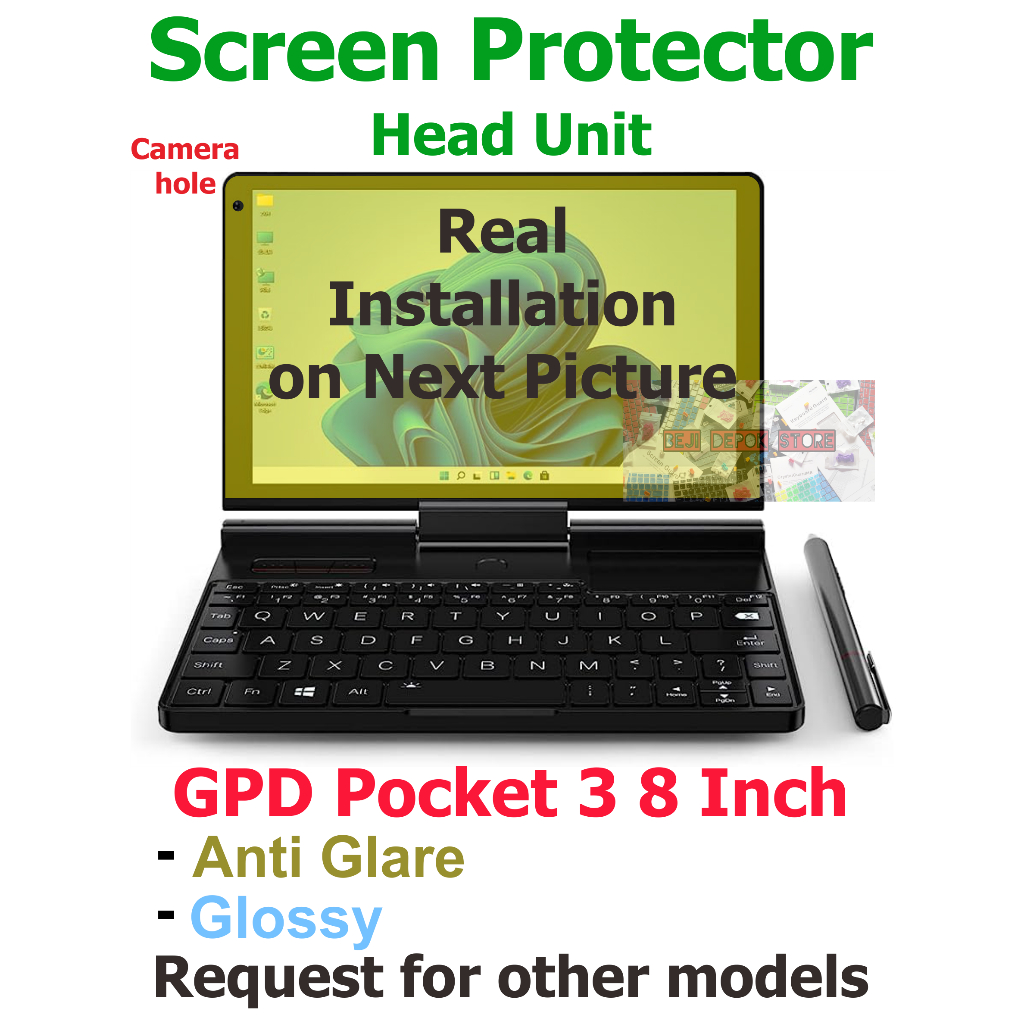 Gpd Pocket 3 8 นิ้ว 8 "ป้องกันหน้าจอ full bezel | Shopee Thailand