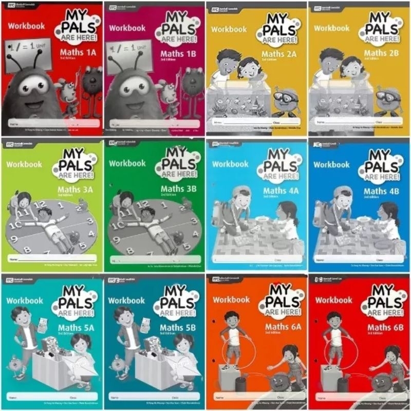My Pals are Here Workbook 3rd Edition Maths 1A/1B/2A/2B/ 3A/ 3B/ 4A/ 4B ...