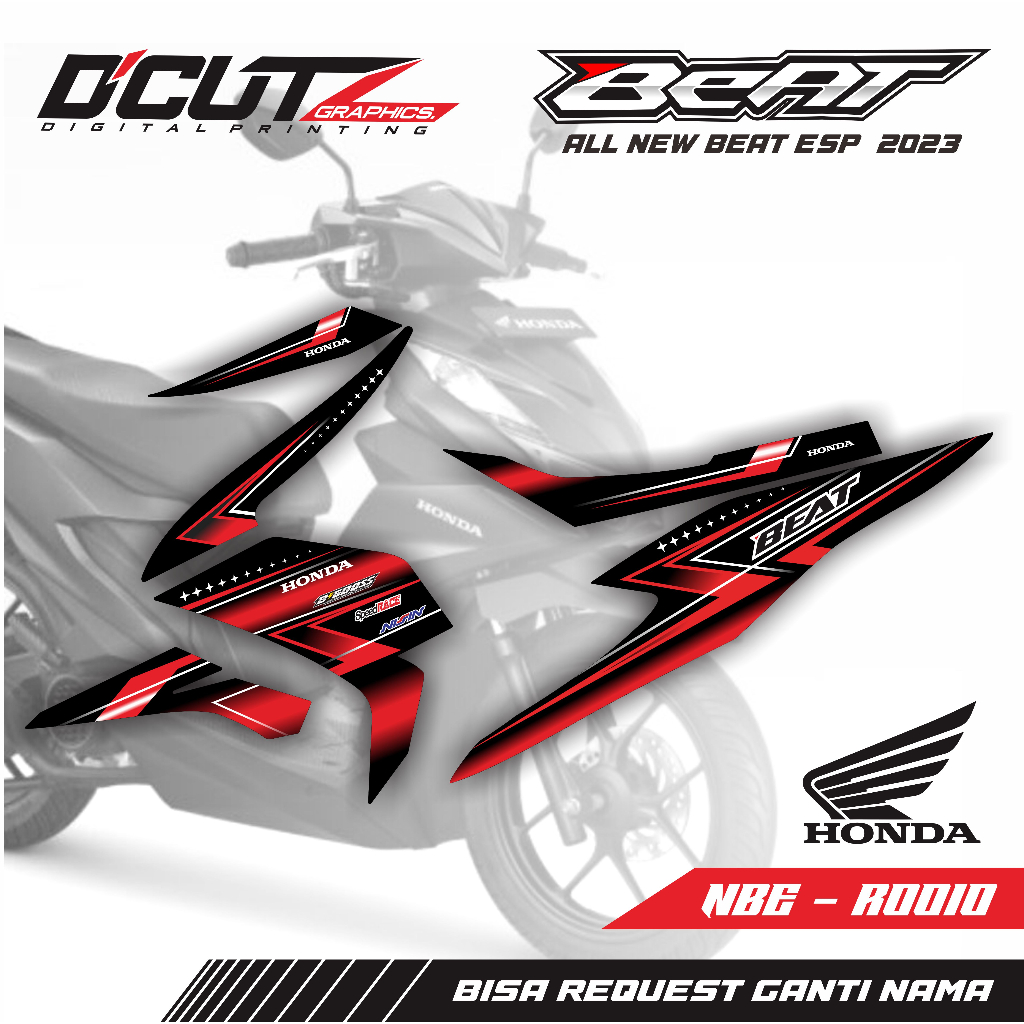 Striping All New Honda Beat 2020 - 2023 (NBE - R010 ) | Shopee Thailand