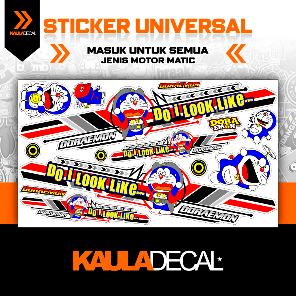 All MATIC MOTIF 312 สติ๊กเกอร์แถบรถจักรยานยนต์/UNIVERSAL MATIC/STICKER ...