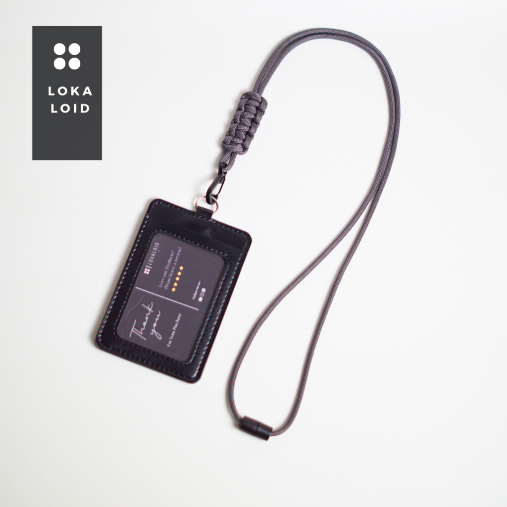 Gantungan Lanyard Lanyard Lanyard Id Card Holder 2 Slot Name Tag ...