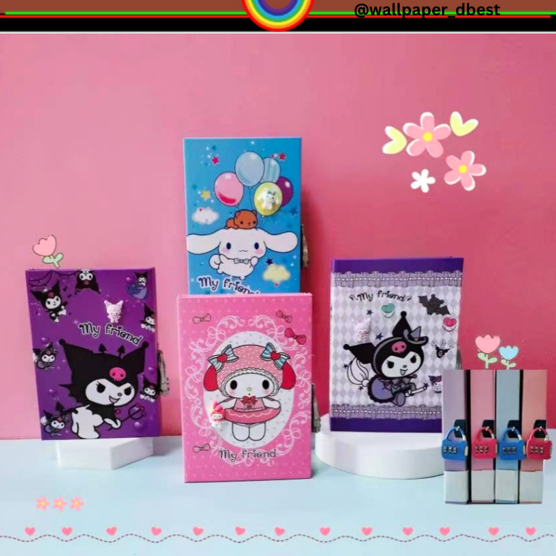 DIARY LOCK SANRIO CHINAMMOROL DIARY KEY SANRIO KUROMI NOTEBOOK KEY MY ...