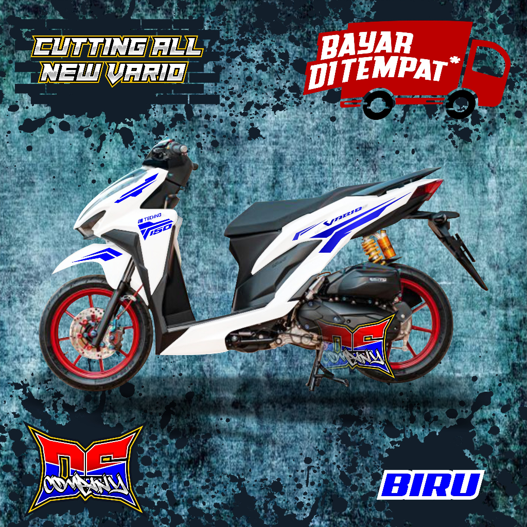 สติ๊กเกอร์ตัด Honda Vario อุปกรณ์มอเตอร์ไซค์สติ๊กเกอร์ 150 125 New Lis ...