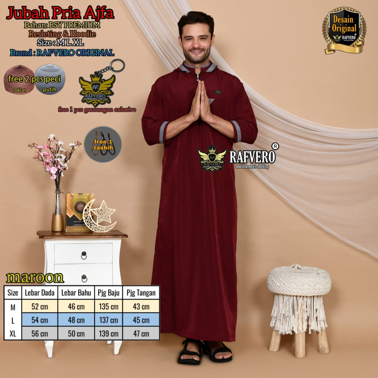 Fm JUBAH Men Ajfa ORIGINAL Moslem - JUBAH Men - JUBAH Men เสื้อฮู้ด ...