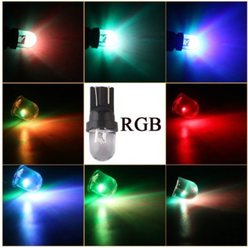 ไฟ Led วันจันทร์ Twilight Plug In T10 7 สี Sen Light RGB กระพริบ ...