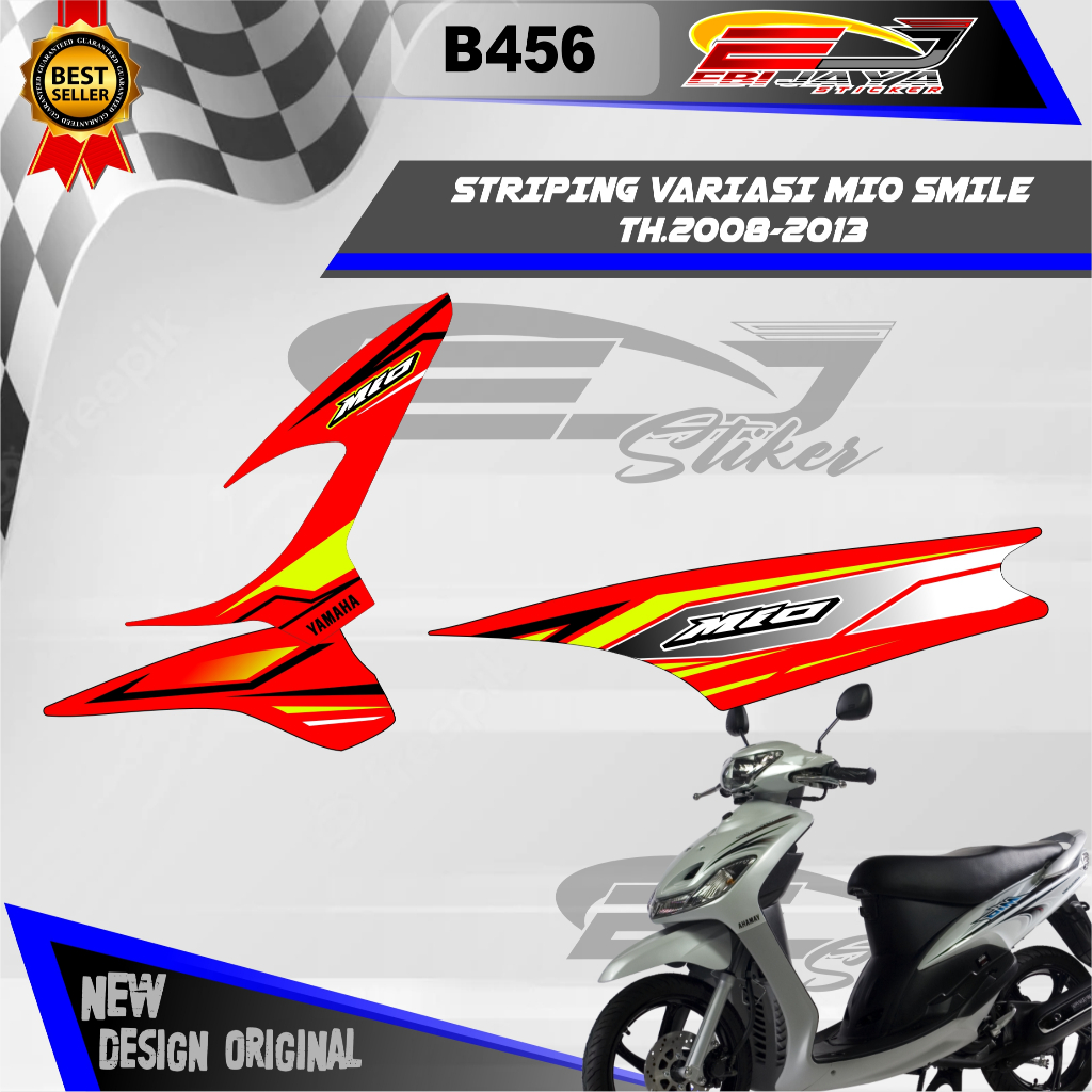 ใหม่ล่าสุด MIO รถจักรยานยนต์ STRIPING UPDATE HOLOGRAM Design- MIO 2008/ ...
