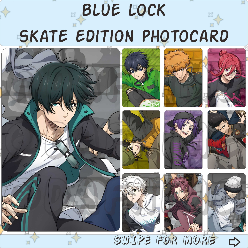 การ์ดรูปภาพอนิเมะ Blue LOCK SKATE EDITION | Shopee Thailand