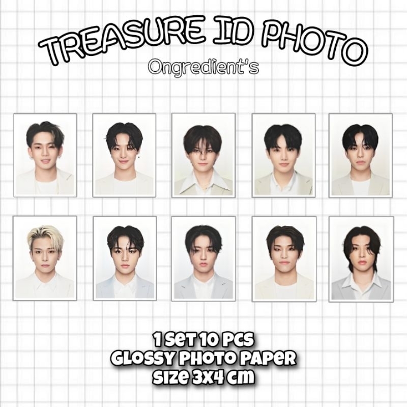 Treasure Ongredients Pas Foto ID Photo 1 ชุด 9 ชิ้น UNOFF | Shopee Thailand