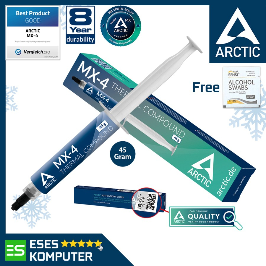 ARCTIC COOLING MX-4 45Gr - สารประกอบความร้อนประสิทธิภาพสูงสุด MX4 45 กรัม | Shopee Thailand