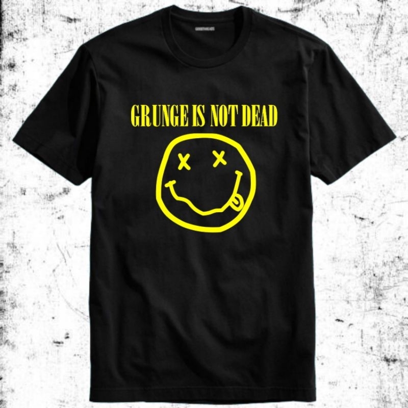 เสื้อยืด พิมพ์ลาย Kaos Baju Nirvana Kurt Cobain Grunge Is Not Dead ... เสื้อยืด พิมพ์ลาย Kaos Baju Nirvana Kurt Cobain Grunge Is Not Dead ...