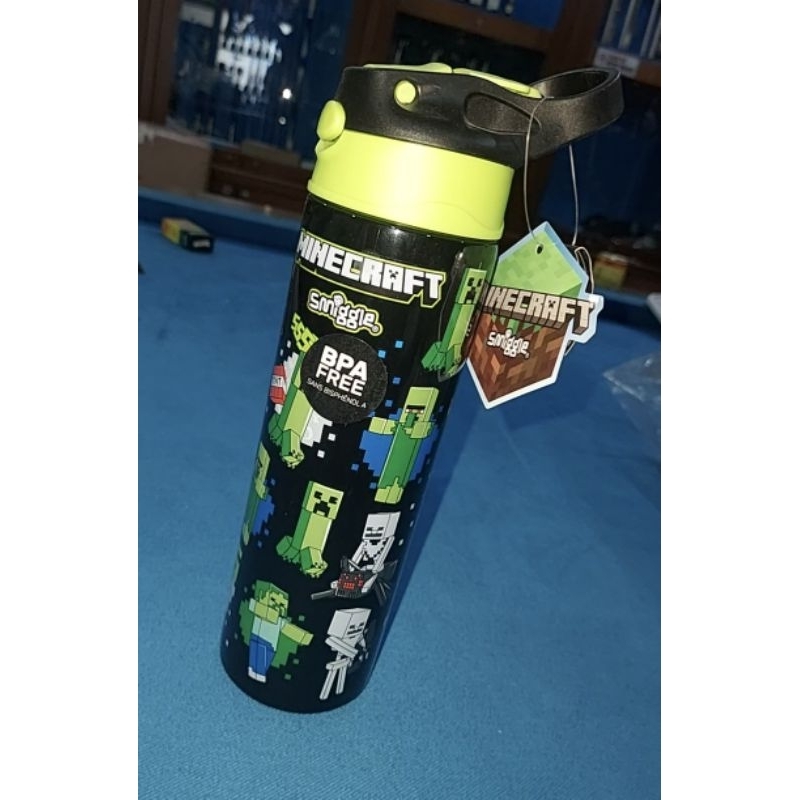 Smiggle Bottle Minecraft Stainless Steel Flip Spout | Shopee Thailand
