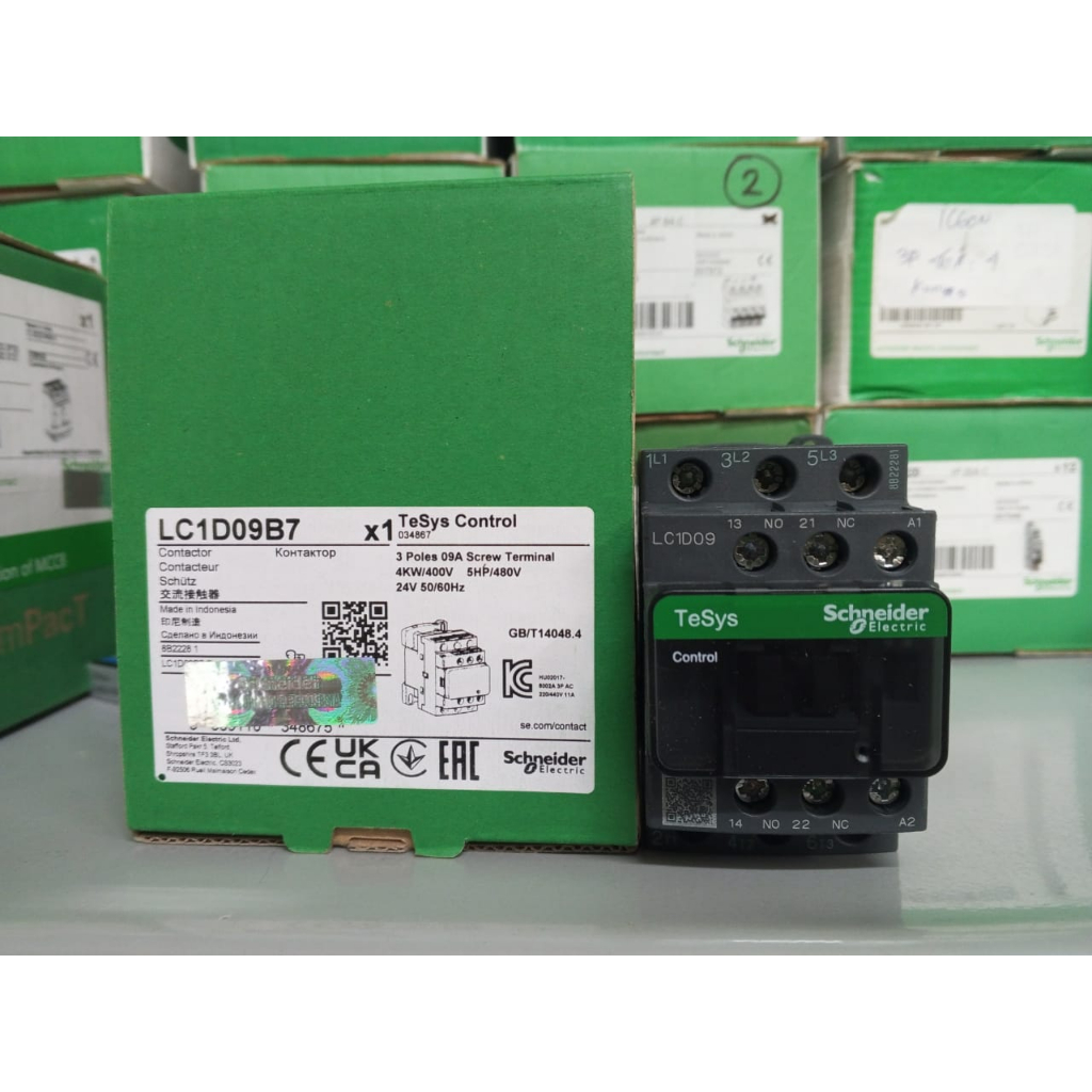 คอนแทคเตอร์/คอนแทค LC1D09B7 LC1D09 24VAC Schneider ori | Shopee Thailand