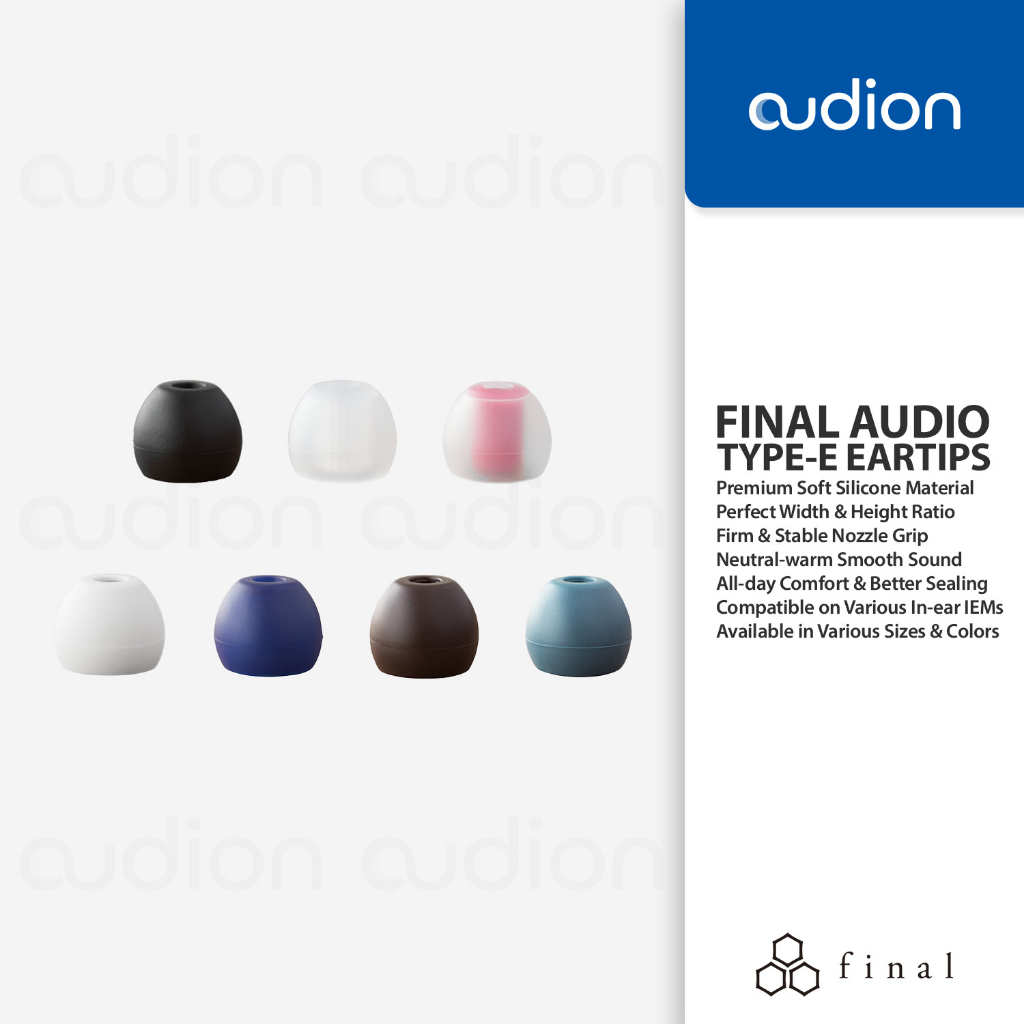 Final AUDIO TYPE-E หูฟังอินเอียร์ แบบนุ่ม ใส่สบาย สําหรับหูฟังอินเอียร์ ...