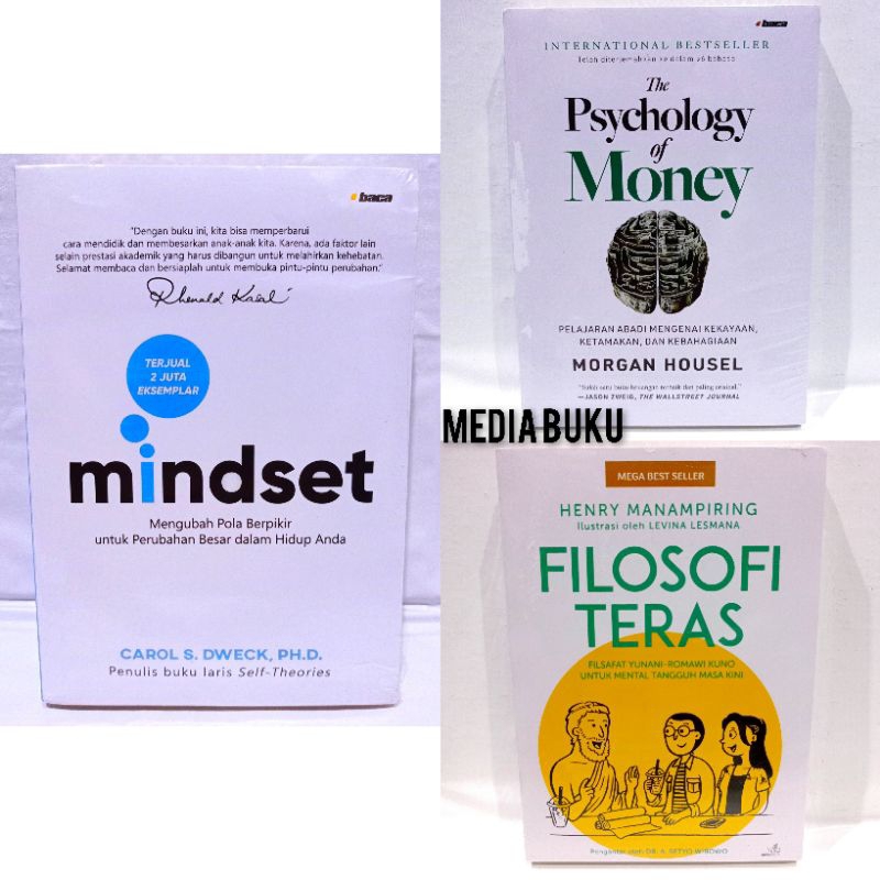แพ็คเกจหนังสือเล่มสุดท้าย 3 ชิ้นของ PSYCHOLOGY OF MONEY + MINDSET ...