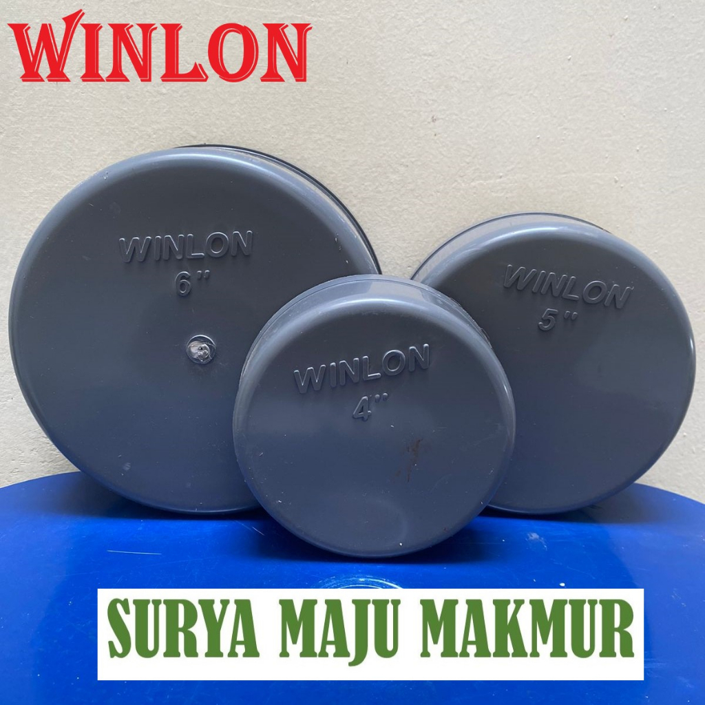 หมวกปลาย WILON PVC 4" 5" 6" INCH DOP WINLON PLAIN LID DOP PLUG PIPE ...