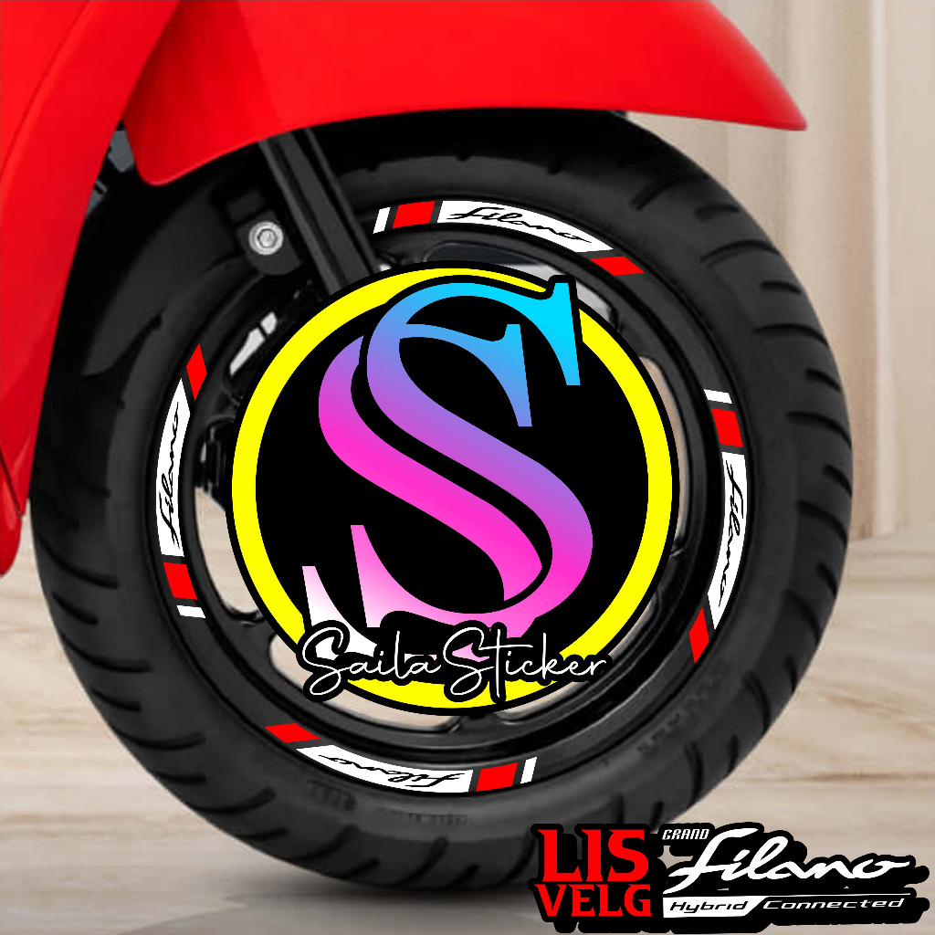 236/สติ๊กเกอร์ตัด/motorcycle VELG STICKER/GRAND FILANO MOTORCYCLE ...