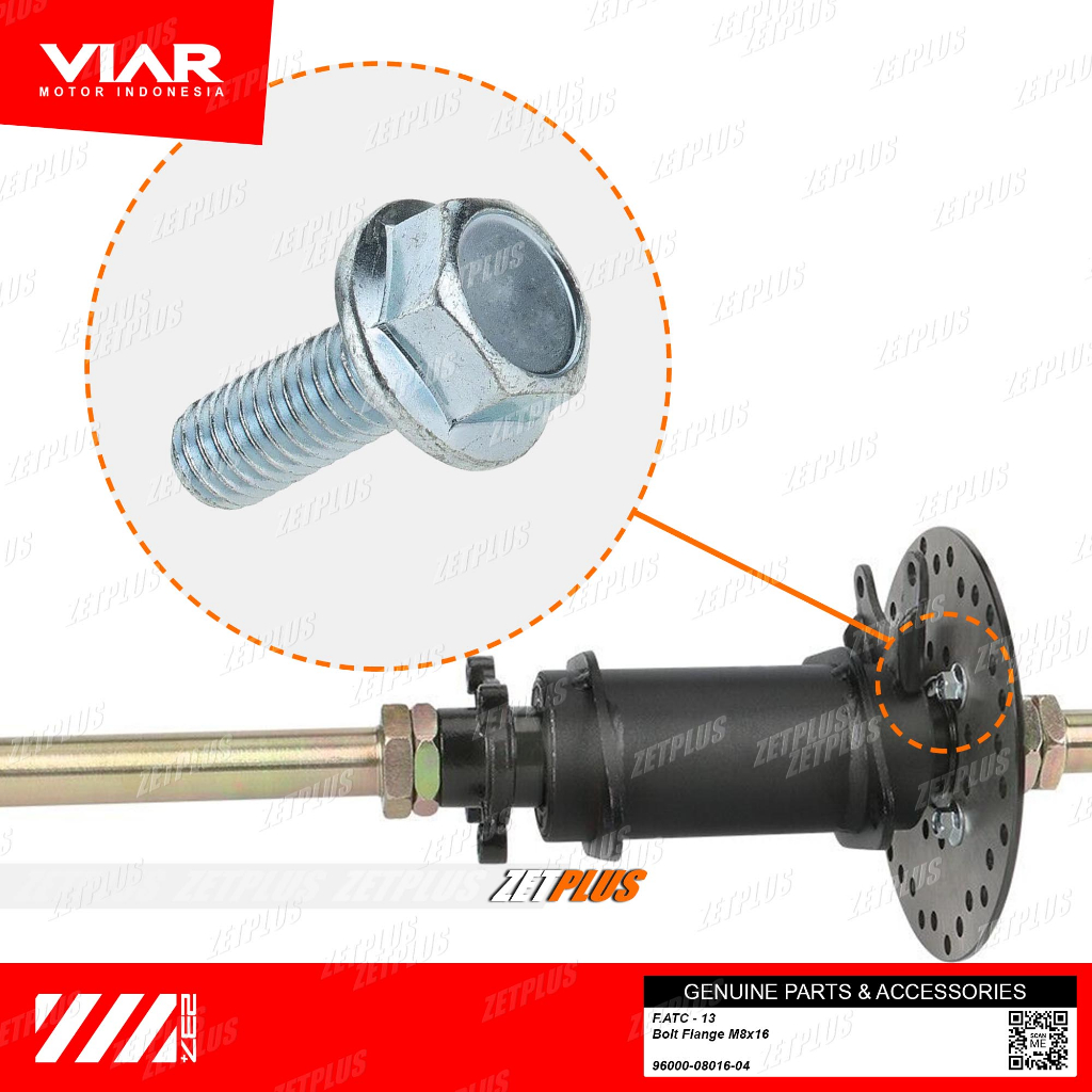 น็อตดุมล้อหลัง M8x16 GEAR-DISC ATV RAZOR nap-hub สําหรับ Honda | Shopee ...
