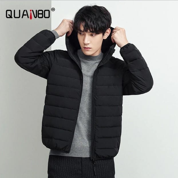 ผู้ชาย PUFFER BUBBLE JACKET SQUEEZED MATERIAL ANTI WIND TICK FURING ...