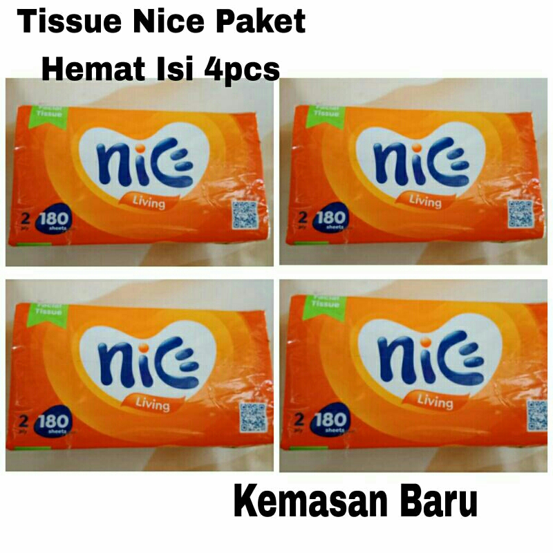 Peony FUSIA NICE TISSUE กระดาษทิชชู่ แพ็กละ 1 ชิ้น 4 แพ็ก | Shopee Thailand