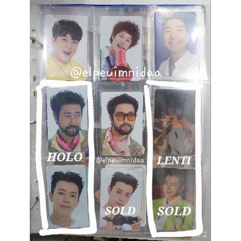 Photocard PC Super Junior Seasons Greetings Hijachul Shindong Siwon ...