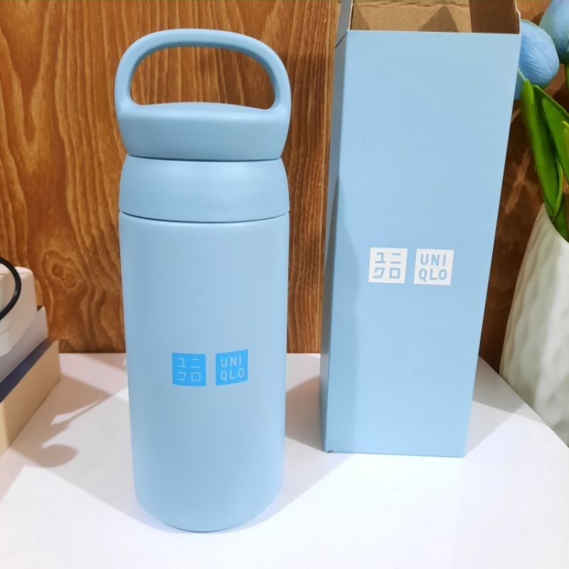 ใหม่ Uniqlo Blue Tumblr/Uniqlo Limited Edition Drink Bottle/Uniqlo ...