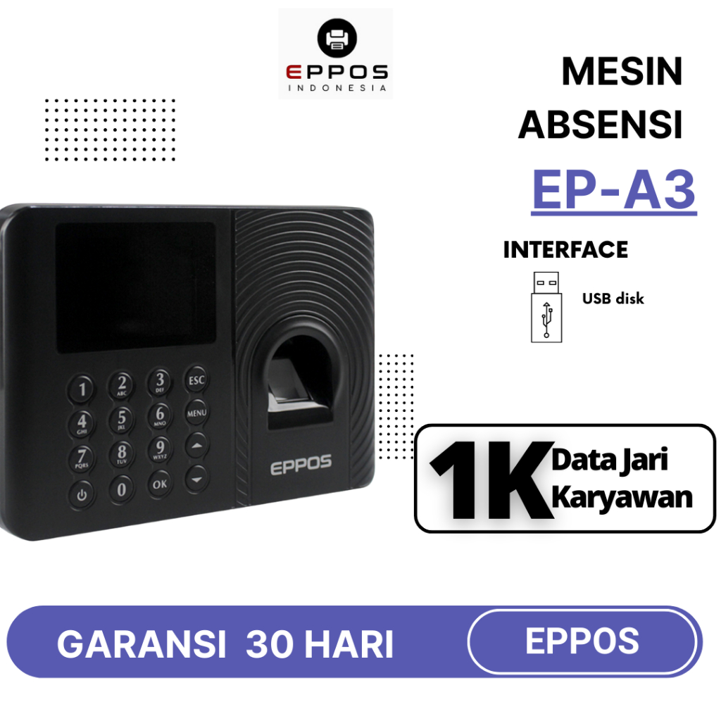 Mesin Eppos A3 Attendance Machine / เครื่องมือพนักงาน | Shopee Thailand