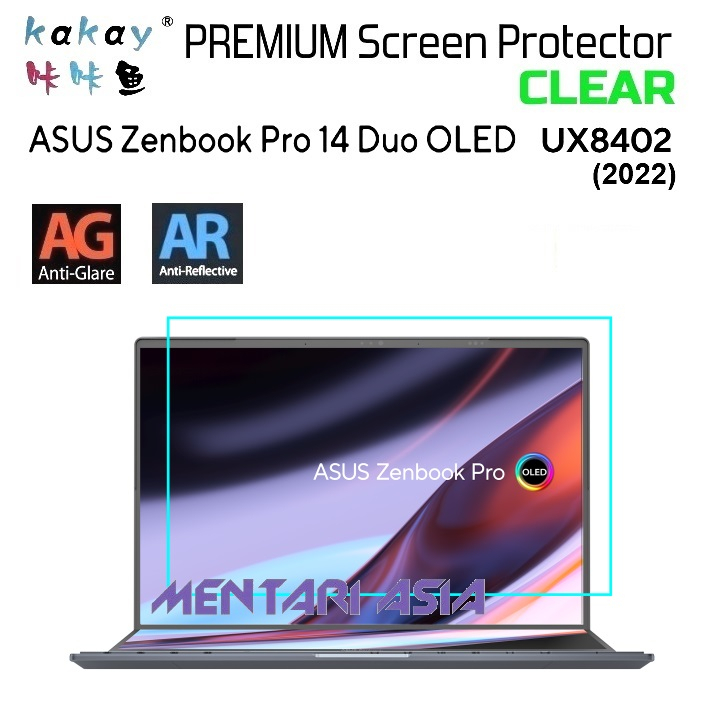 ฟิล์มกันรอยหน้าจอ ASUS ZenBook Pro 14 Duo OLED UX8402 - KAY Premium ...