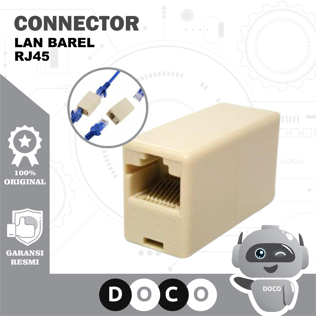 Lan Connector Barrel RJ45 การเชื่อมต่อเครือข่ายเครื่องมือตัวเชื่อมต่อ ...