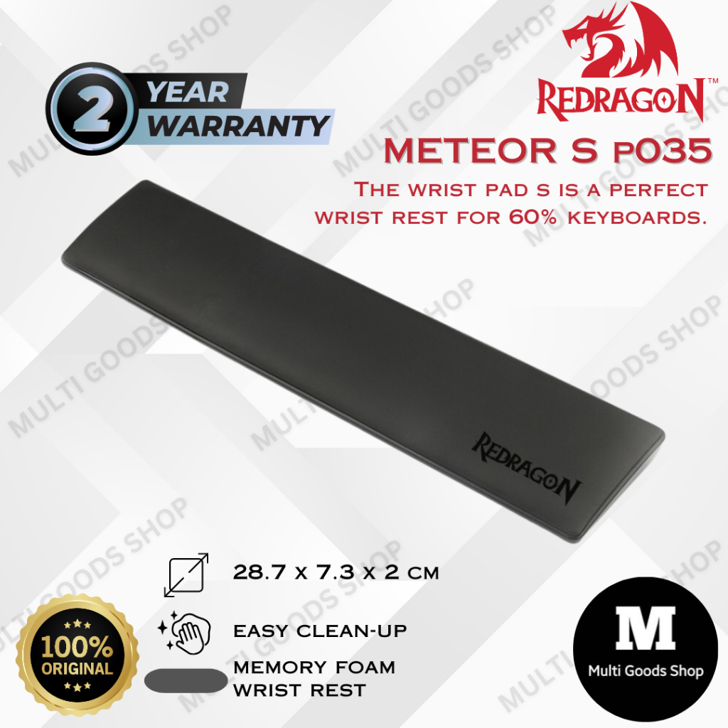Redragon Gaming Wrist Rest Pad 60 % METEOR Keyboard S - P035 | Shopee Thailand