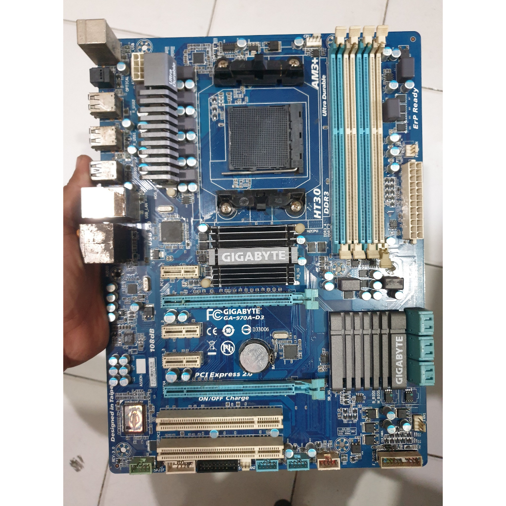 ซ็อกเก็ต Mobo MOTHERBOARD GIGABYTE GA-970A-D3 AM3+ AMD | Shopee Thailand