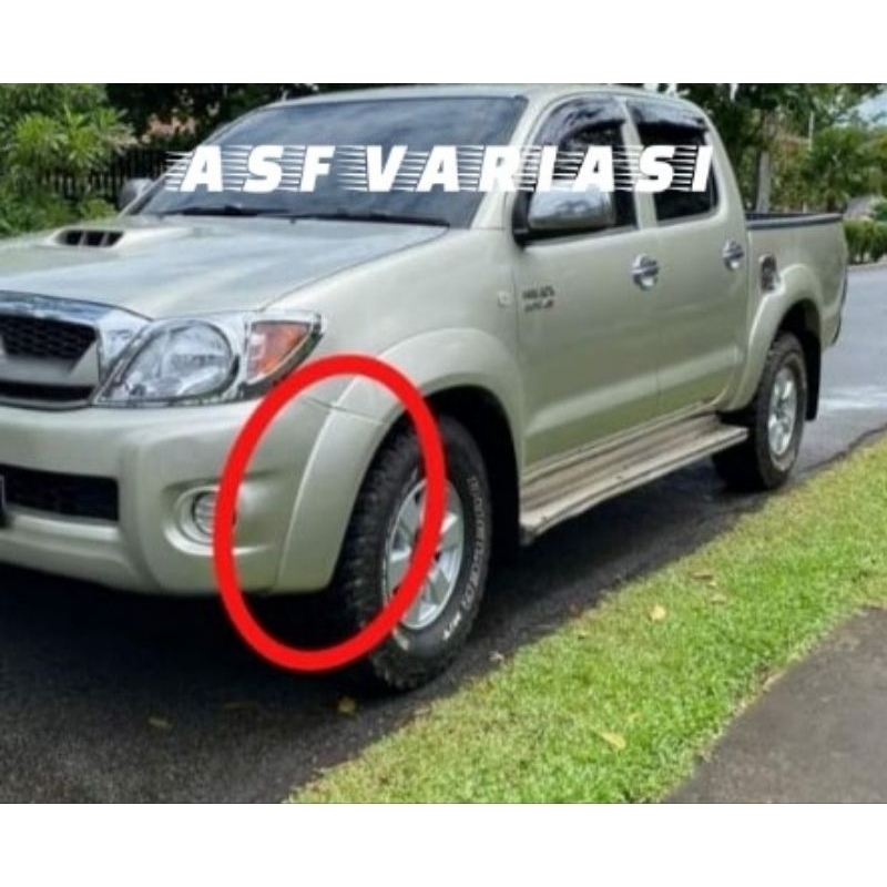 Over FENDER OVERFENDER HILUX VIGO 2006 - 2010 การเชื่อมต่อกันชนหน้า ...