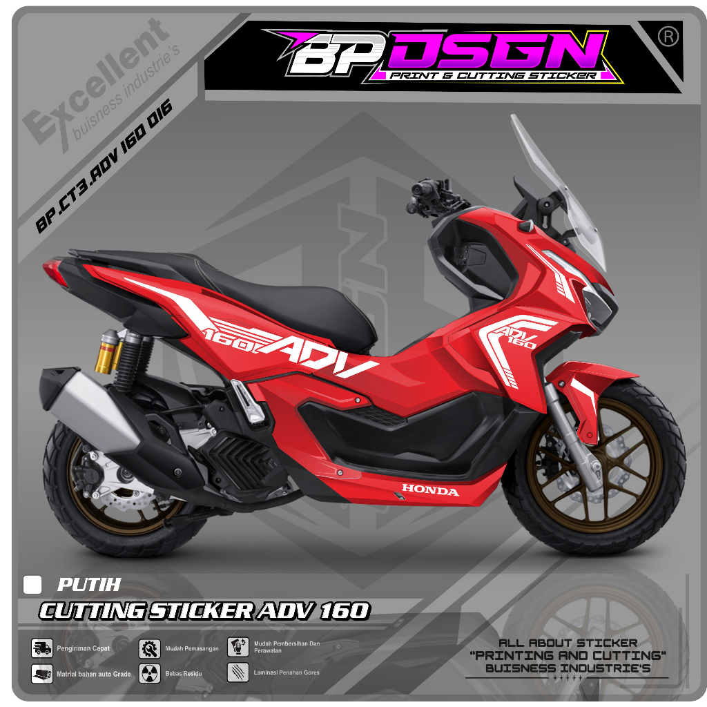 สติกเกอร์ตัด ADV 160 - STICKER CUTTING ADV 160 - CUTTING ADV 160 ล่าสุด ...